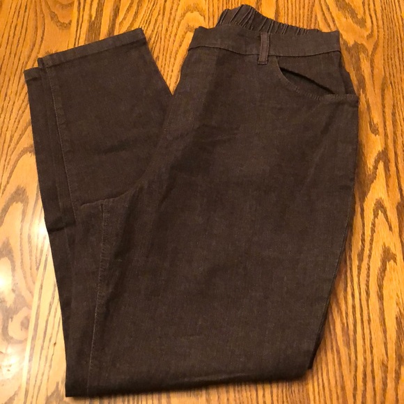 Denim&Co | Pants & Jumpsuits | Dco By Denim Company Lp Brown Denim ...